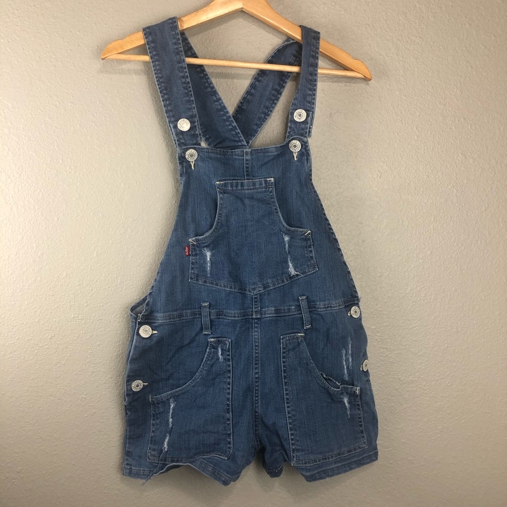 Levis Overall Shorts - Gem